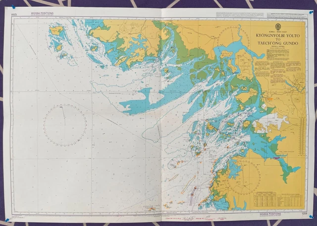 ADMIRALTY 1258 KOREA-WEST Coast Kyongnyolbi Yolto To Teach'ong Gundo ...