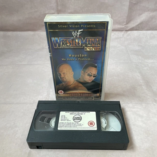 WWF/WWE WRESTLEMANIA X-SEVEN 17 - VHS Tape - The Rock Vs Stone Cold Steve Austin £19.99 ...