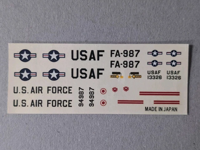 HASEGAWA F-5A FREEDOM Fighter Spare Decals from Kit JS-016 in 1:72 ...