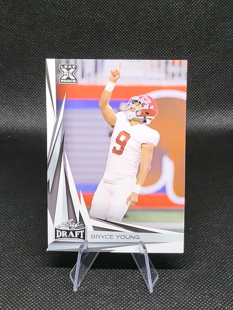 BRYCE YOUNG 2023 Leaf Draft White XRC #B2-7 Alabama, Carolina Panthers ...