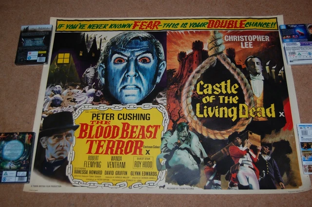CASTLE OF THE Living Dead / Blood Beast Terror - Rare Original Uk Quad ...