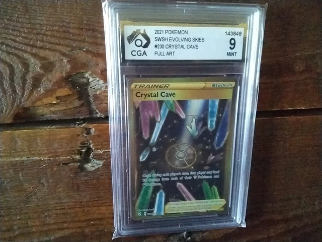 POKEMON VMAX GOLD secret graded promo crystal cave ex gx star 230/203 v ...