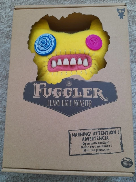 FUGGLER FUNNY UGLY Monster Indecisive Yellow 8" Soft Toy Plush Official ...