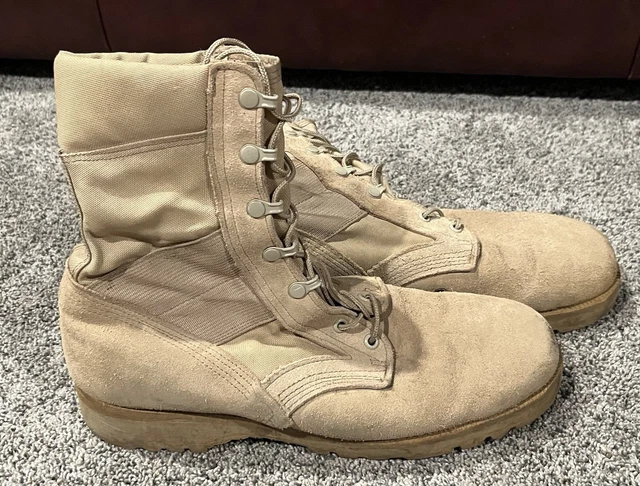 WELLCO COMBAT JUNGLE Boots Mens Size 11.5 Desert Tan Military Tactical ...