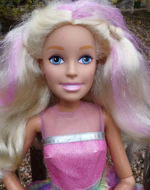 My Size Tall 28 Inches High Gorgeous Barbie Doll Mattel 2013 Rainbow Skirt Dress £1750
