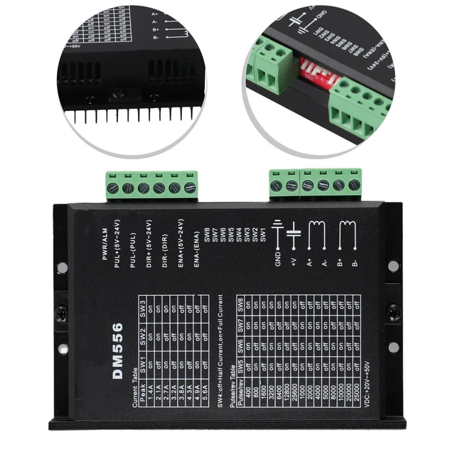 STEP MOTOR DRIVER for Nema17 and For Nema23 Precise Step Pulse Control ...