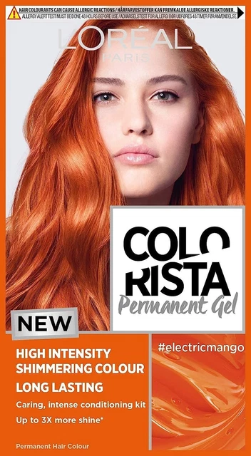 LorÉal Paris Colorista Permanent Gel Hair Dye Long Lasting Electric