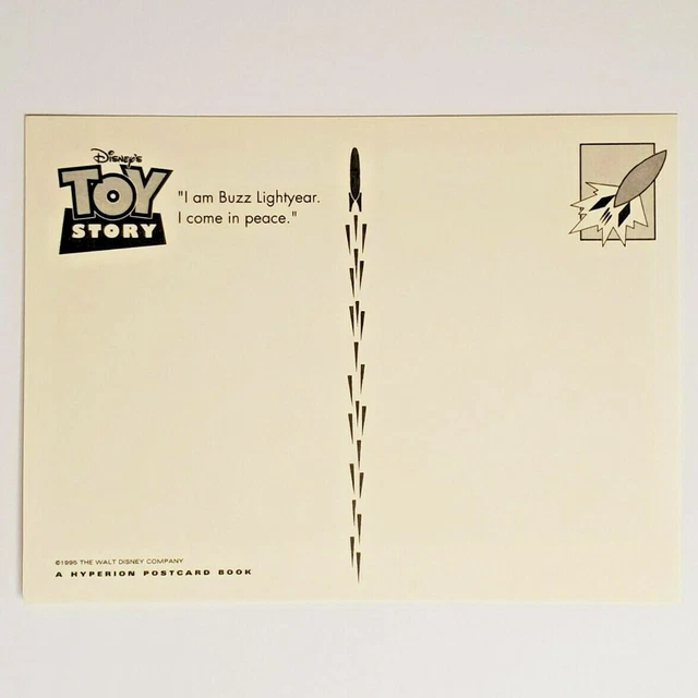 TOY STORY POSTCARD Disney Pixar Buzz Lightyear Space Ranger Andy's Room ...