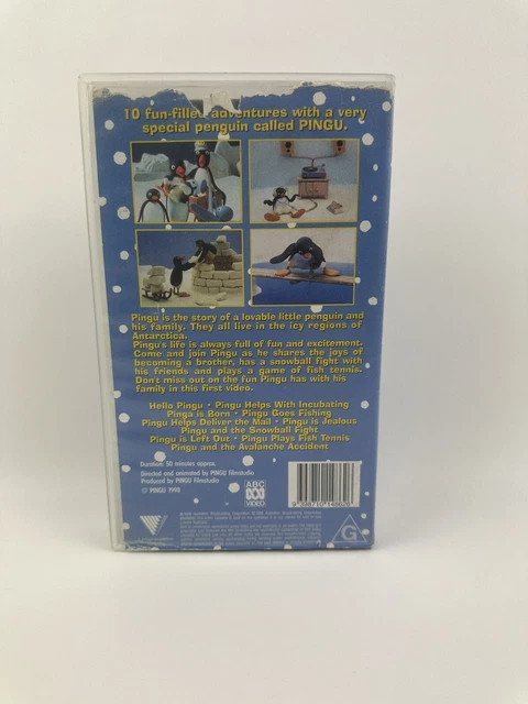PINGU VHS HELLO Pingu VHS PINGU Tv Show Cartoon Penguin Animation ABC ...
