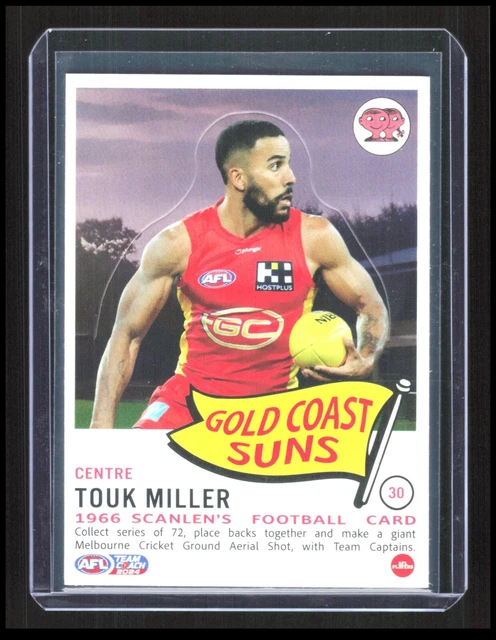 AFL 2024 TEAMCOACH Scanlen's Gold Coast Touk Miller 30 Football Sport ...