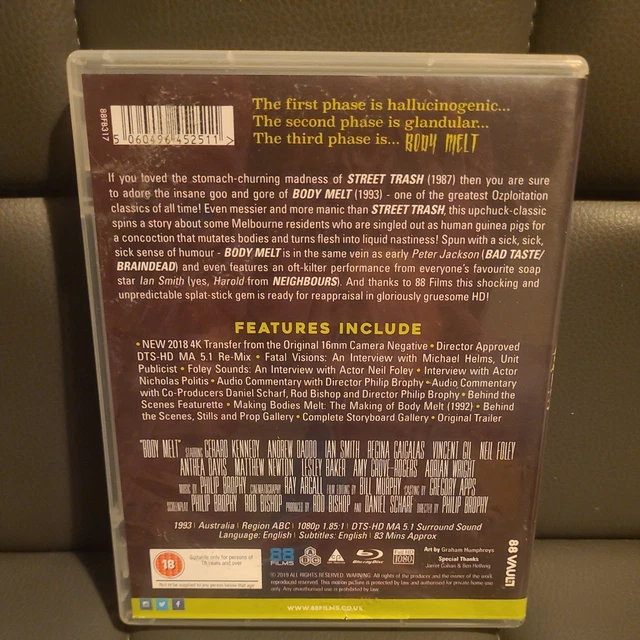 BODY MELT BLU-RAY - 1993 Body Horror Gore 88 Vault Horror Comedy £16.04 ...