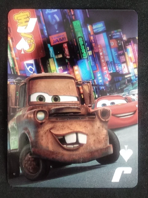 DISNEY CARS PLAYING Card Tow Mater Jack Spades 3.18" X 2.38" £1.69 ...