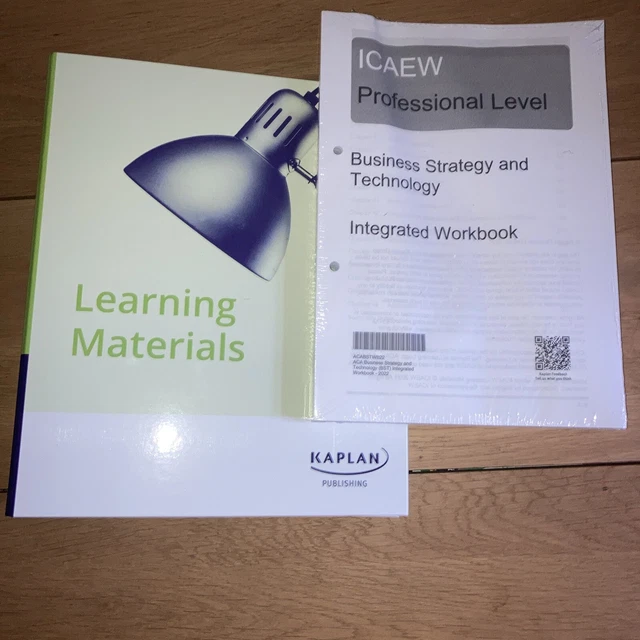 KAPLAN ACA ICAEW Professional Level Business Strategy Technology ...
