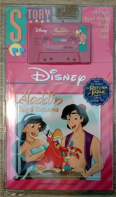 ALADDIN IAGO RETURNS - Read-Along Book & Tape-New, Still Sealed-1992 ...
