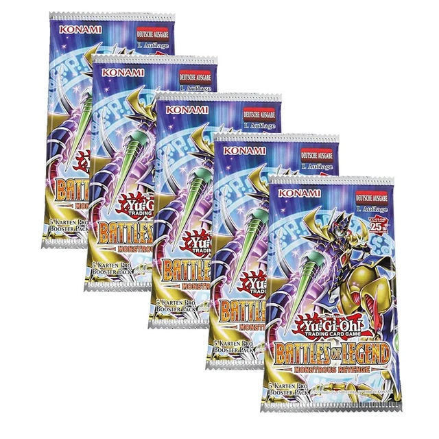YU-GI-OH! BATTLES OF Legend Monstrous Revenge - 5 booster - tedesco EUR 17,97 - PicClick IT