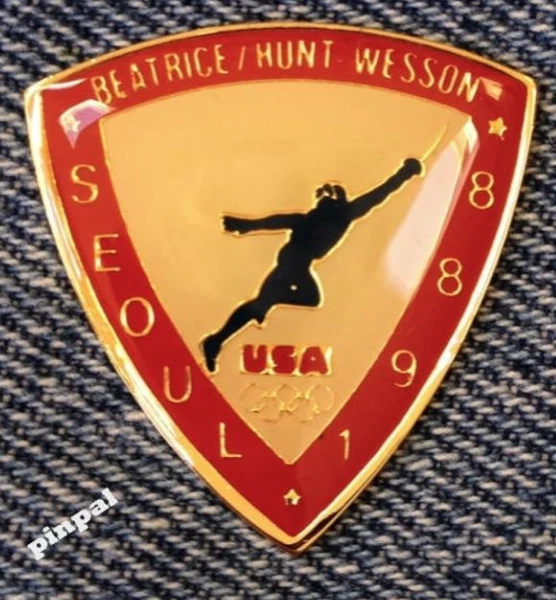FENCING OLYMPIC PIN~SPONSOR~BEATRICE~HUNT~WESSON~1988 Seoul, Korea £7. ... FENCING OLYMPIC PIN~SPONSOR~BEATRICE~HUNT~WESSON~1988 Seoul, Korea £7. ...