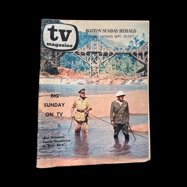 TV MAGAZINE BOSTON Sunday Herald Sept 25-Oct 1, 1966 $29.30 - PicClick CA