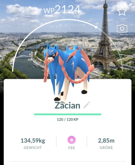 POKÉMON GO ZACIAN 💙 PoGo Fest 2025 Special Background 🎉 EUR 6,99 ...