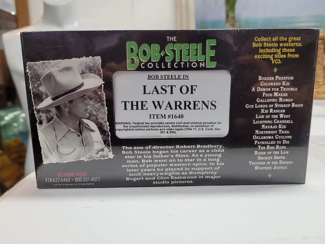 THE BOB STEELE collection Western Classics VHS FACTORY SEALED / r4 t21 ...
