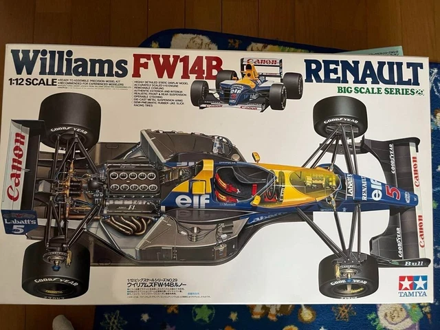 TAMIYA 1/12 WILLIAMS FW14B RENAULT Big Scale Model Kit Toy Nigel ...