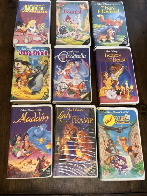Disney Black Diamond Classics Vhs Lot Of 9 Tapes Vintage Fox And Hound Bambi More £2814 Picclick Uk
