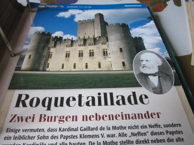 BURGEN UND SCHLÖSSER Frankreich Roquetaillade Kardinal Gaillard de la ...