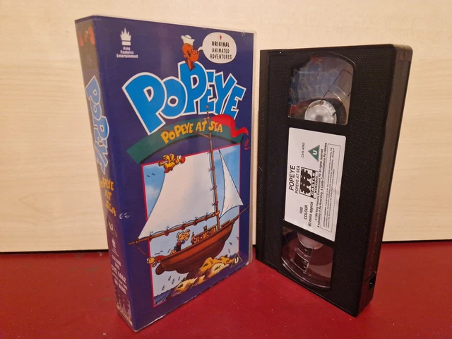 POPEYE AT SEA - 9 Original Animated Adventures - PAL VHS Video Tape ...