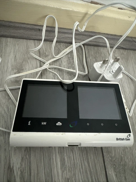 BRITISH GAS DUO Geo Smart Meter Monitor Display & Mains Power Supply £ ...