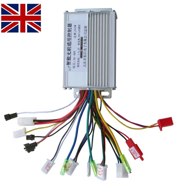 350W 36V/48V BRUSHLESS DC Motor Controller For Electric Bicycle E-bike ...