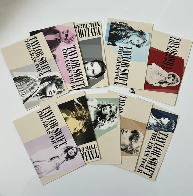 TAYLOR SWIFT THE Eras Tour VIP Merch Exclusive 10 Postcard Set w ...