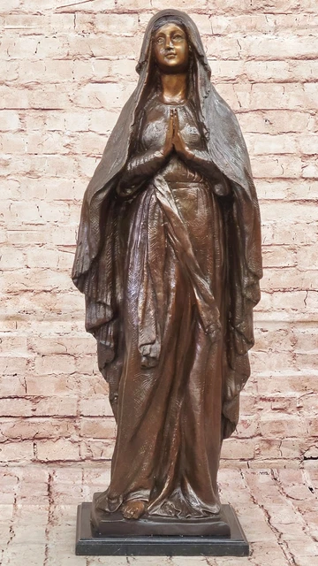 STATUE DE LA Vierge Marie Sculpture Religieuse Catholique Notre Dame ...