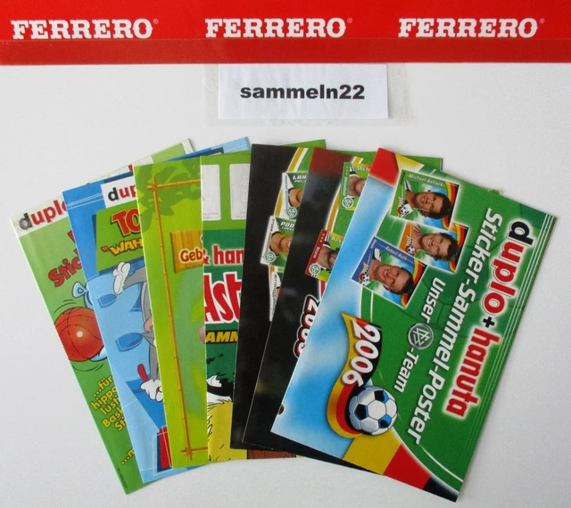 DUPLO HANUTA SAMMELPOSTER Sticker Poster Auswahl EUR 1,90 - PicClick DE