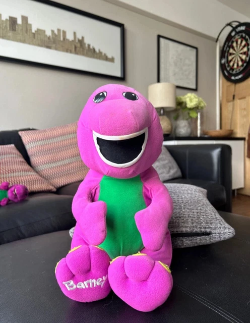 BARNEY THE DINOSAUR Vintage 1998 Talking Play Along Plush Toy Playskool ...