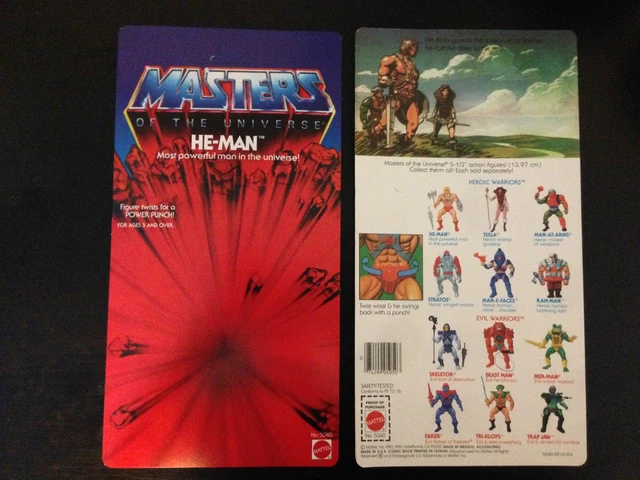 MOTU HE-MAN custom card back cardback $6.00 - PicClick CA