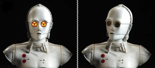 1 KIT MODÈLE ANDROID ROBOT STAR WARS TAILLE VIE K3-PO C3PO PROP ...