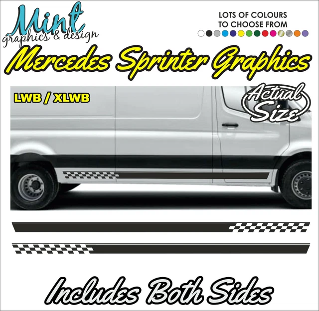 MERCEDES SPRINTER CAMPER Side Stripes Decals Stickers Van Graphics 101 ...