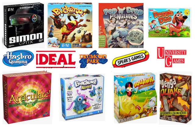BOARD GAME/PUZZLES BY Hasbro/Ideal & More - Family/Kids/Party Games ...