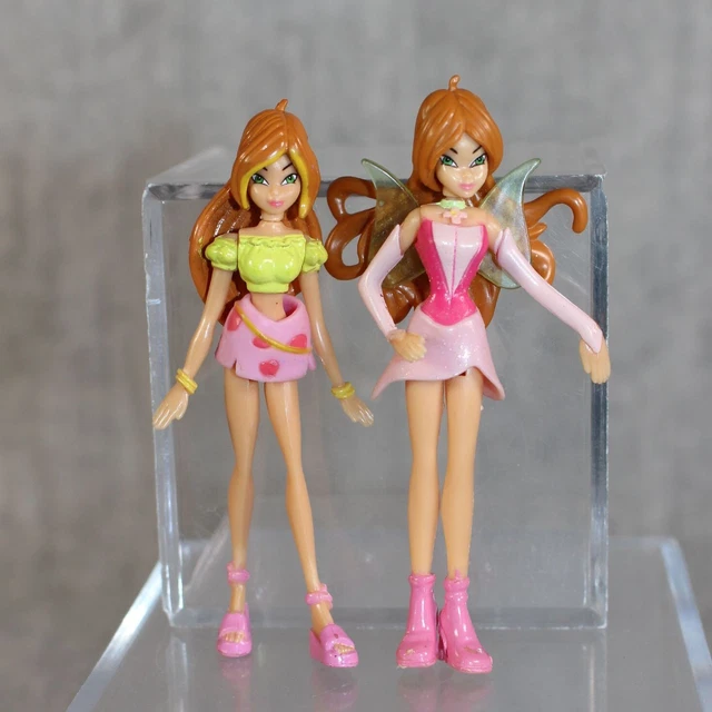 WINX CLUB MATTEL Fashion Doll Magical Minis 2x Flora Figure Complete ...