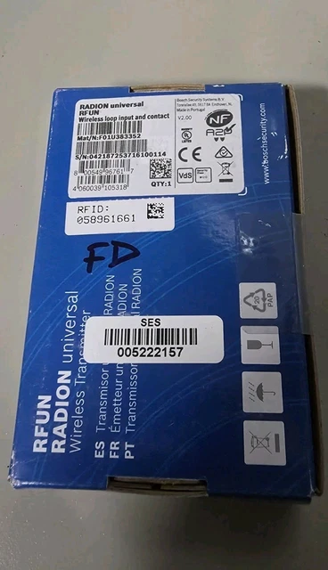 BOSCH RFUN RADION UNIVERSAL WIRELESS TRANSMITTER - New in box - RFUN-A ...