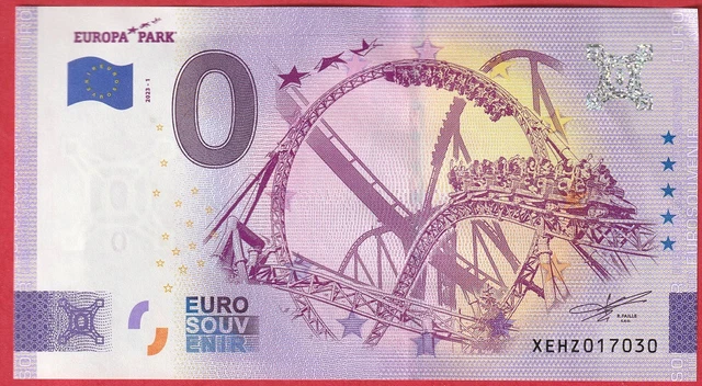 RARE BILLET 0 Euro Souvenir 2019 Allemagne-Europa Park-Grand Huit-Neuf ...