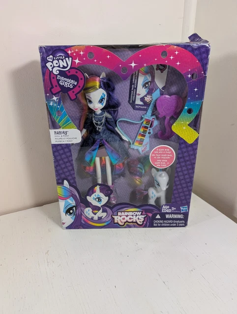 MY LITTLE PONY & Doll Equestria Girls Rarity Rainbow Rocks 2013 BOX ...