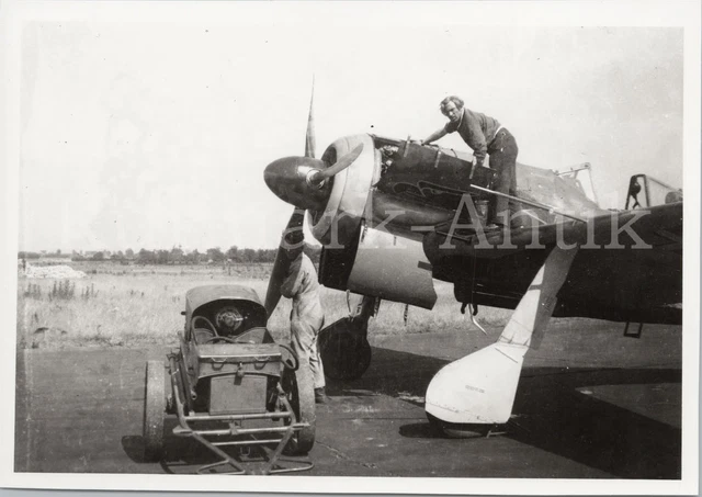 B907 FOTO WEHRMACHT Archiv Repro Luftwaffe Flugzeug Fw190 Emblem JG1 ...