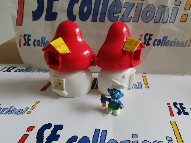 CASA PUFFO CUOCO House cook smurf Schlumpf Pitufo Maxi Kinder Ferrero ...