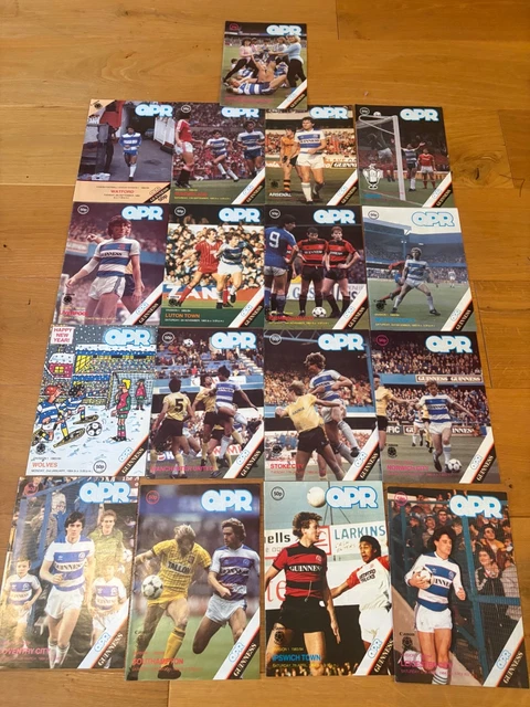 QPR HOME FOOTBALL PROGRAMMES 83/84 BUNDLE (17 games inc MAN UTD) £14.00 ...