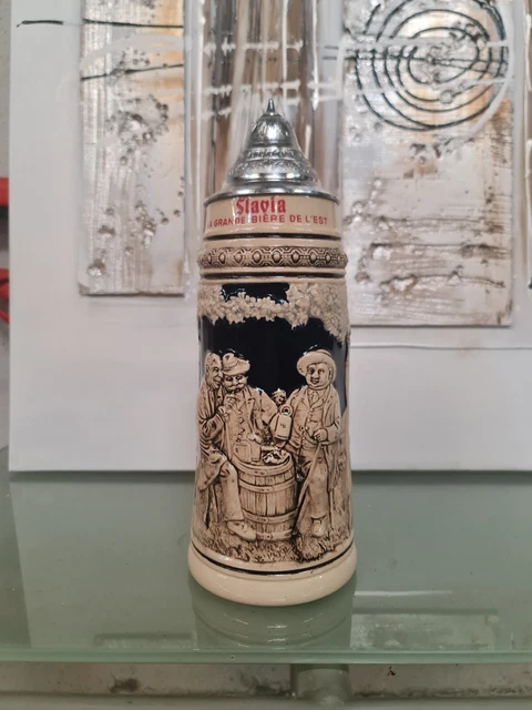 ANCIENNE CHOPE A Bière Allemande 1 Litre Slavia EUR 25,00 - PicClick FR