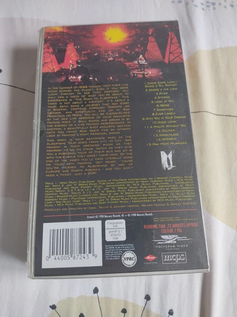 HANSON THE ROAD To Albertane VHS Video Cassette Tape New And Sealed £5. ...