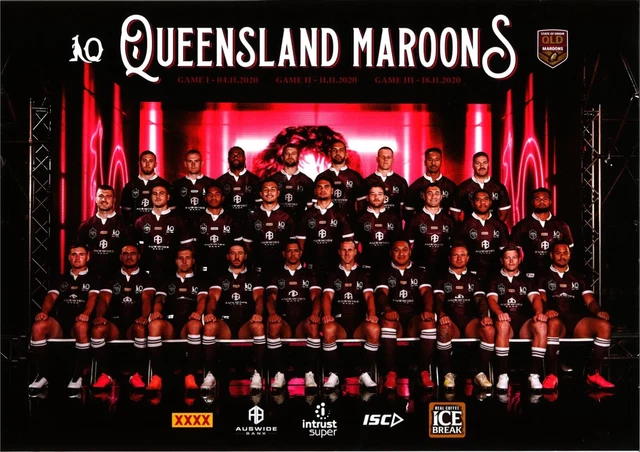 NRL RUGBY QUEENSLAND Maroons State Of Origin Team Poster,Bargain $8.99 - PicClick AU