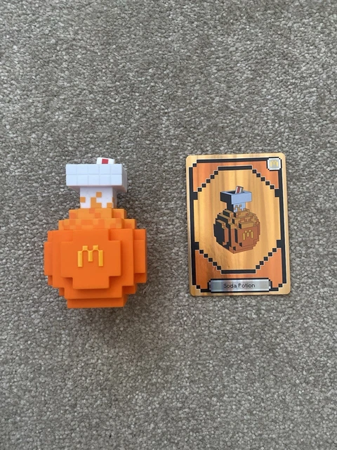 MINECRAFT MCDONALD'S TOY - Soda Potion with Minecraft skin code £13.15 ...