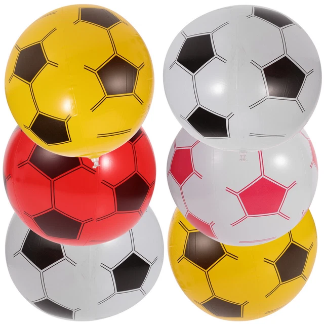6 PCS FOOTBALL PVC Enfant Balle De Piscine Ballon Plage Pour Enfants ...