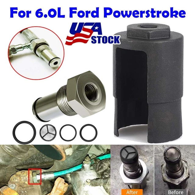6.0 IPR VALVE Socket Kit & HPOP Air Test Fitting Tool FIT Ford 6.0L ...